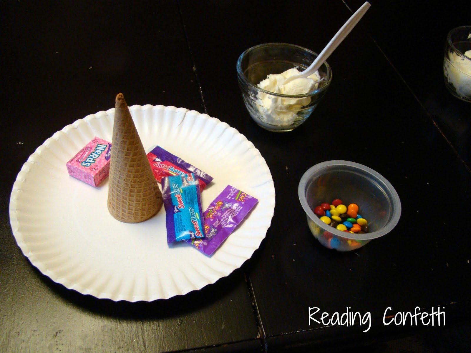 Christmas Tree Cones ~ Reading Confetti