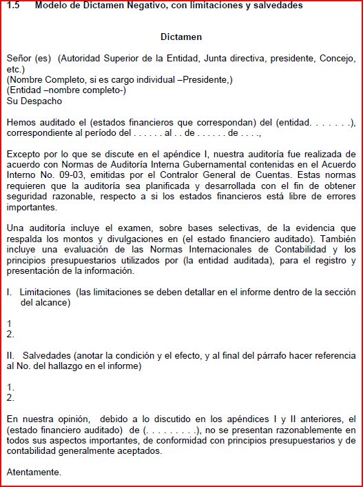 pueblo Guau Trascendencia informe auditoria salvedades nuestra Agencia de viajes Soldado
