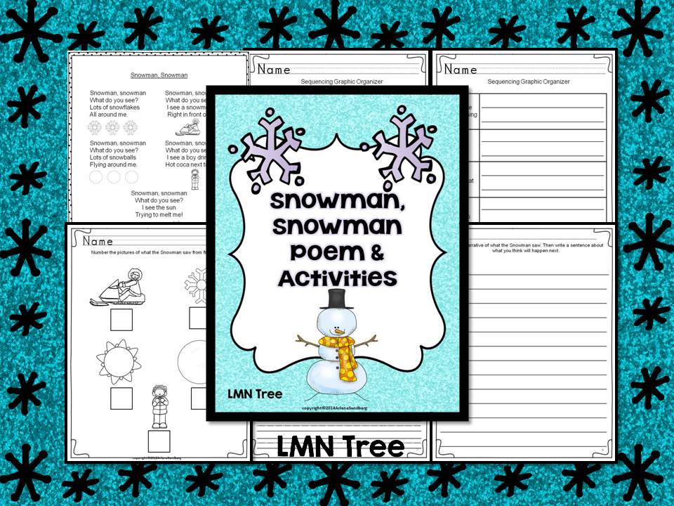 "Snowman, Snowman, What do you see?" Poetry and Activity Packet ...