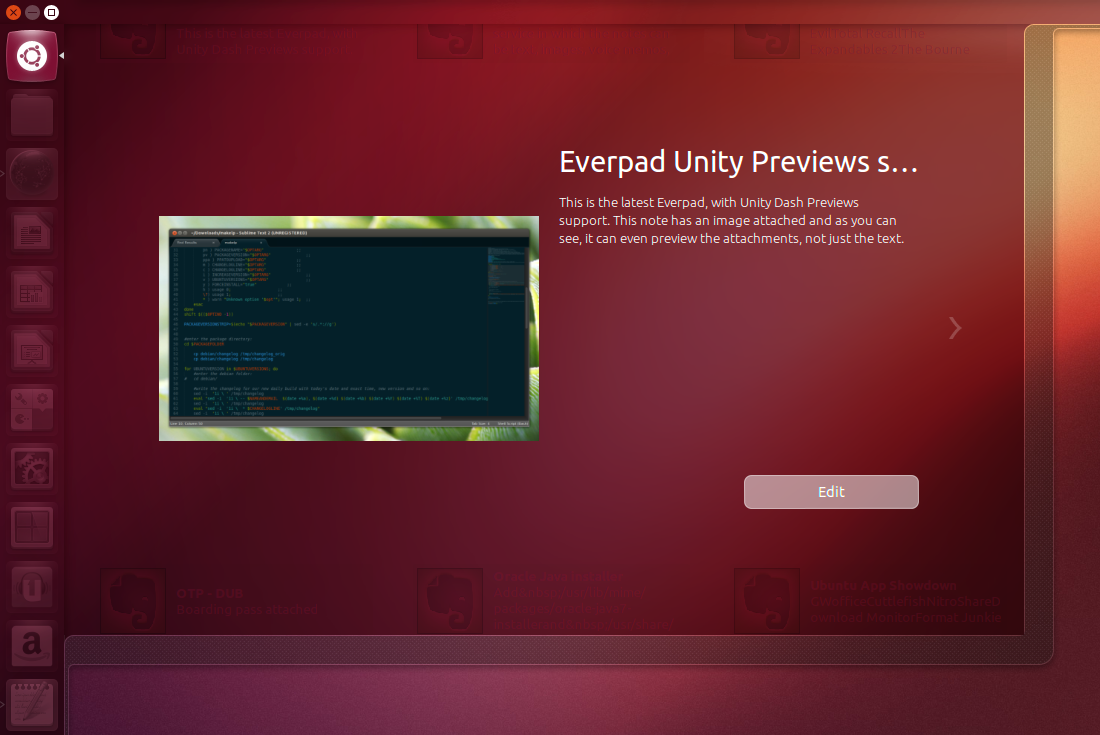 Evernote Ubuntu Client `Everpad` Gets Unity Previews Support ~ Web Upd8: Ubuntu / Linux blog