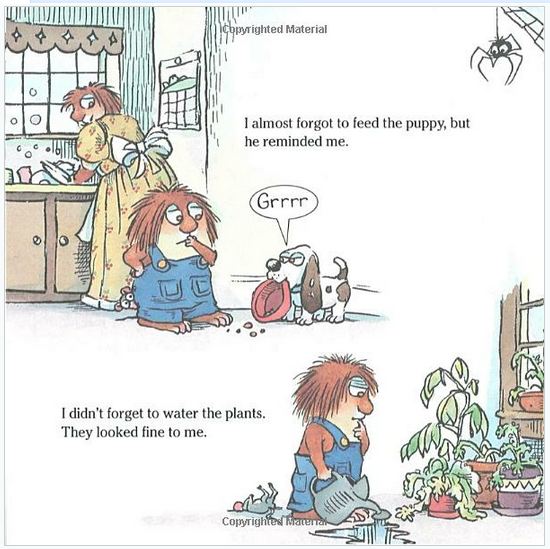 Books for Kids: I JUST FORGOT Written and Illustrated by Mercer Mayer