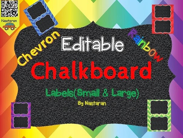 The Best of Teacher Entrepreneurs: Editable Chalkboard & Rainbow Labels ...