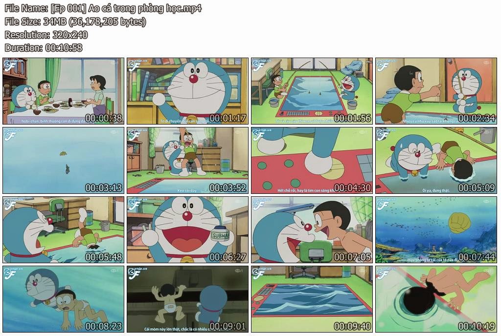 Game java hay nhat, game java cho dien thoai: [Doraemon Ep 001] Ao cá trong phòng học