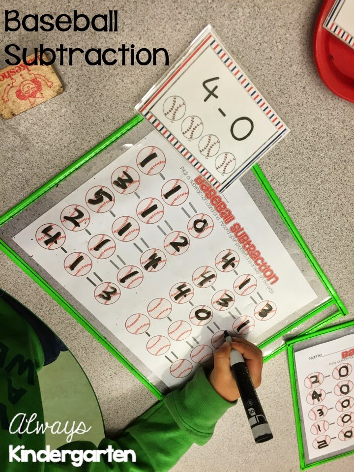 Baseball Unit (Week 1) and a FREEBIE! - Always Kindergarten