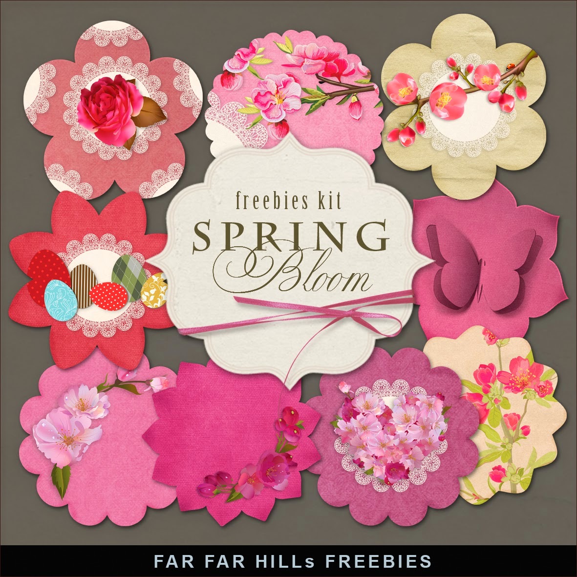 New Freebies Kit of Labels - Spring Bloom:Far Far Hill - Free database ...