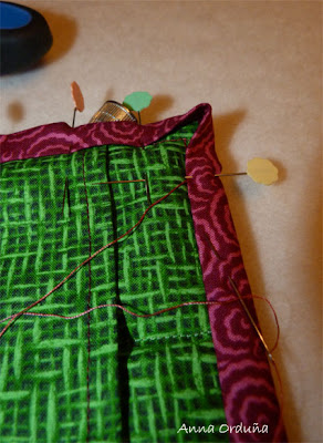 Anna Orduña - Mi Rincón de Patchwork: Tutorial: Bies simple para Quilts rectos