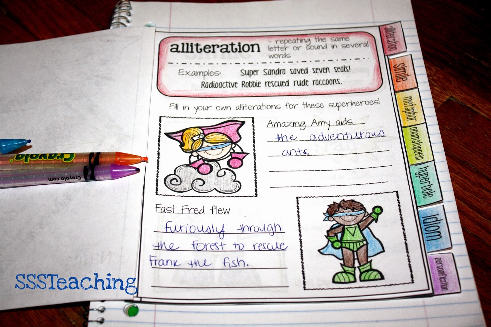 Figurative Language Superheroes - SSSTeaching