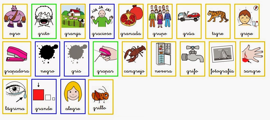 ASXLab - TICs y Recursos Educativos : Palabras Trabadas - cl, cr, dr ...