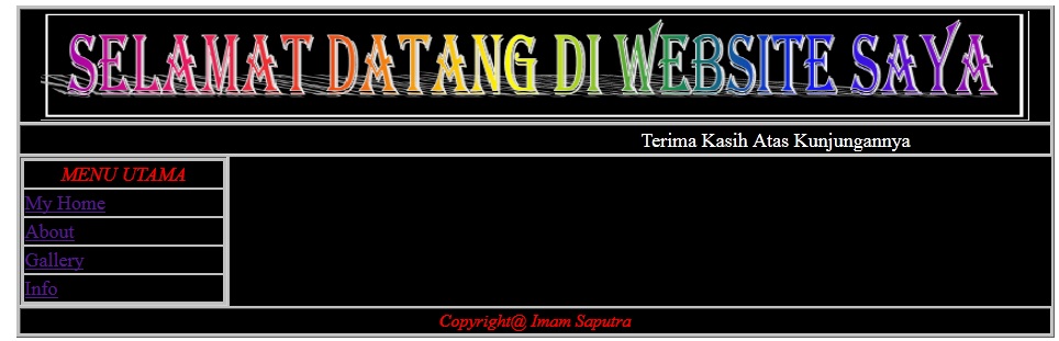 Imam Saputra's Blog: Contoh desain Website Sederhana Dengan HTML Imam Saputra's Blog: Contoh desain Website Sederhana Dengan HTML