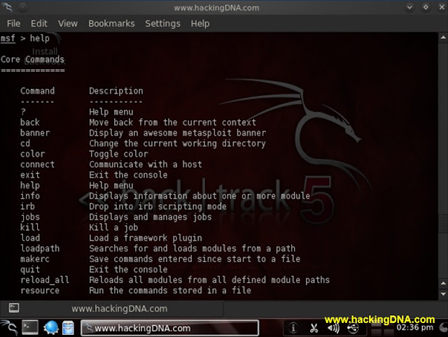 HackingDNA: Metasploit Framework With Basic Commands