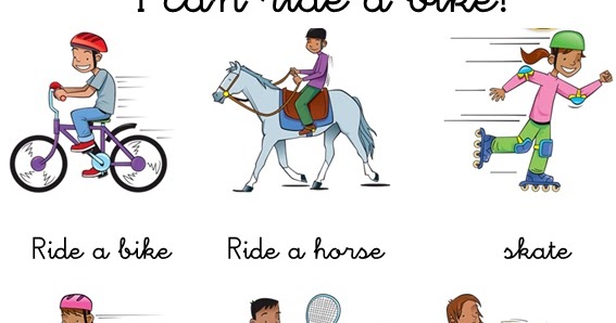 Cool English for Second Graders: Unit 3: I can ride a bike! Vocabulary.