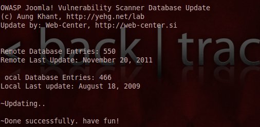 Backtrack Linux : How to use Joomscan to find the Joomla Vulnerability in Backtrack 5 Linux?
