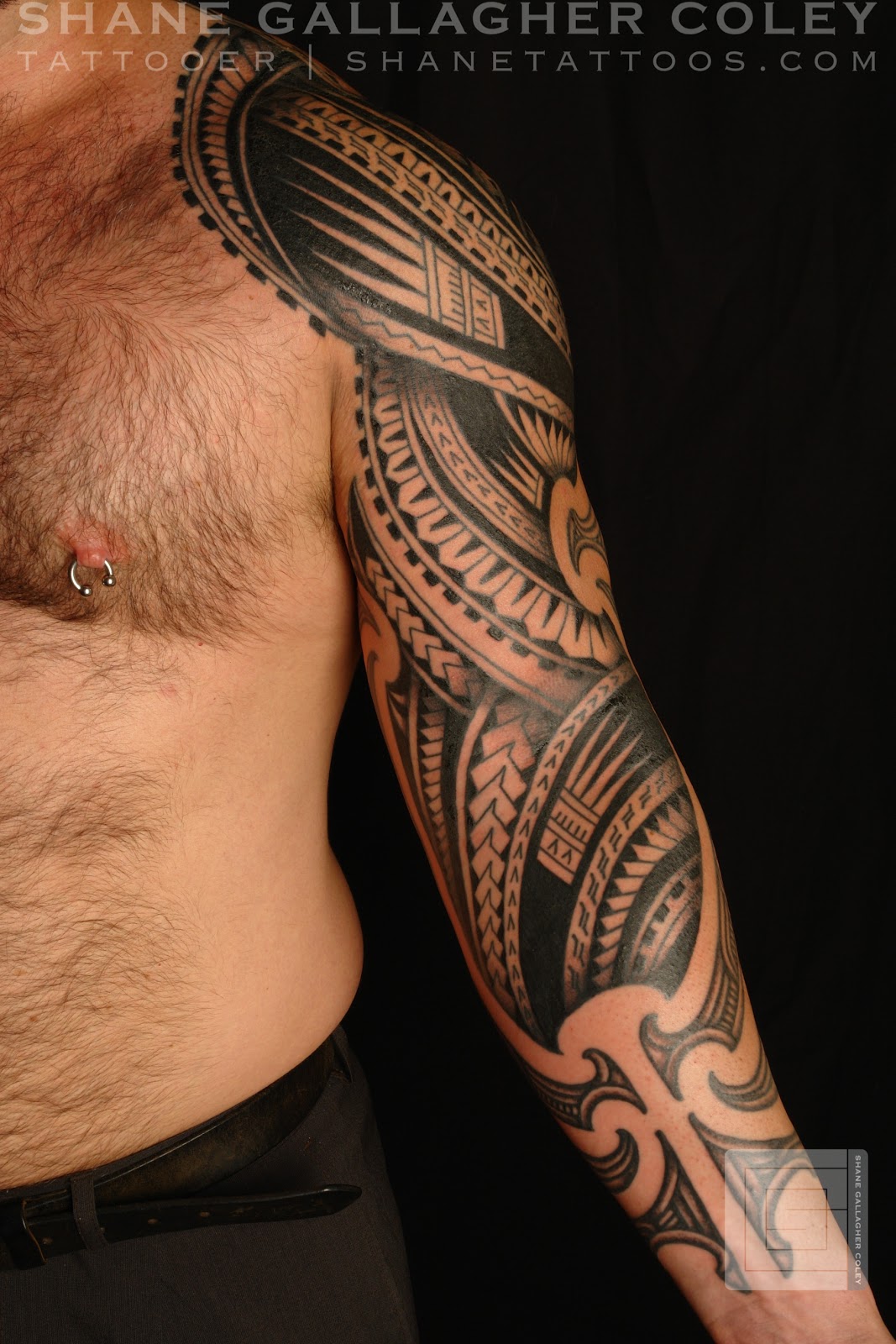 SHANE TATTOOS: Half Maori Half Polynesian Sleeve Tattoo SHANE TATTOOS: Half Maori Half Polynesian Sleeve Tattoo