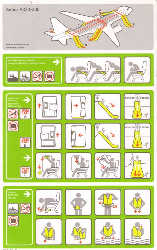 Airline memorabilia: Tarjeta de seguridad / Safety card : Vueling ...