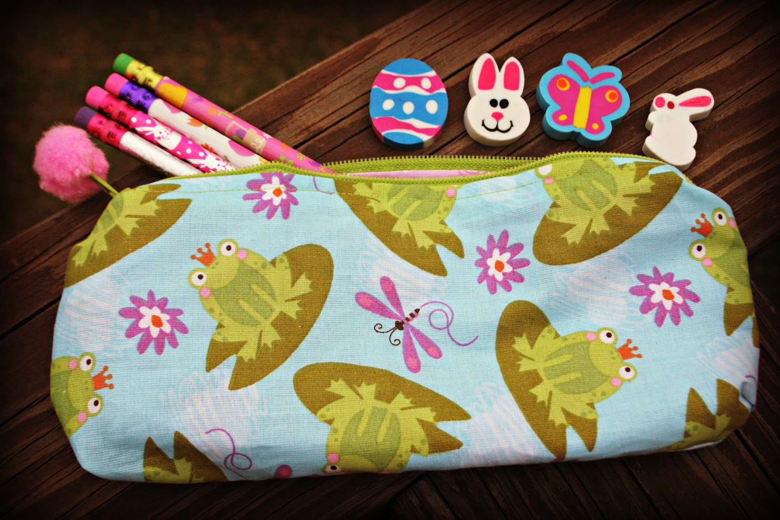 Two Bears Farm and the Three Cubs: Spring Frog Pencil Case with Goodies ...