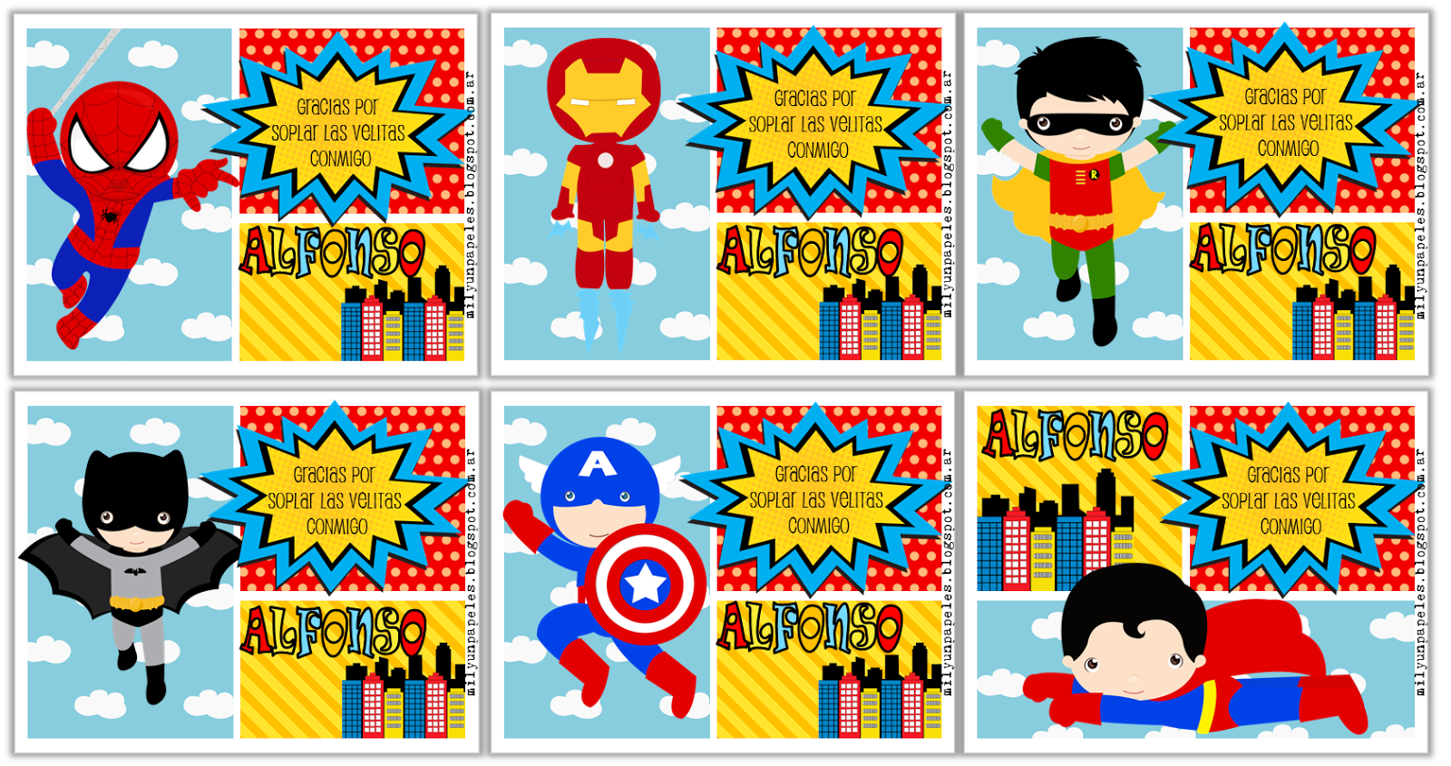 Mil y un papeles: Bienvenidos Superhéroes!