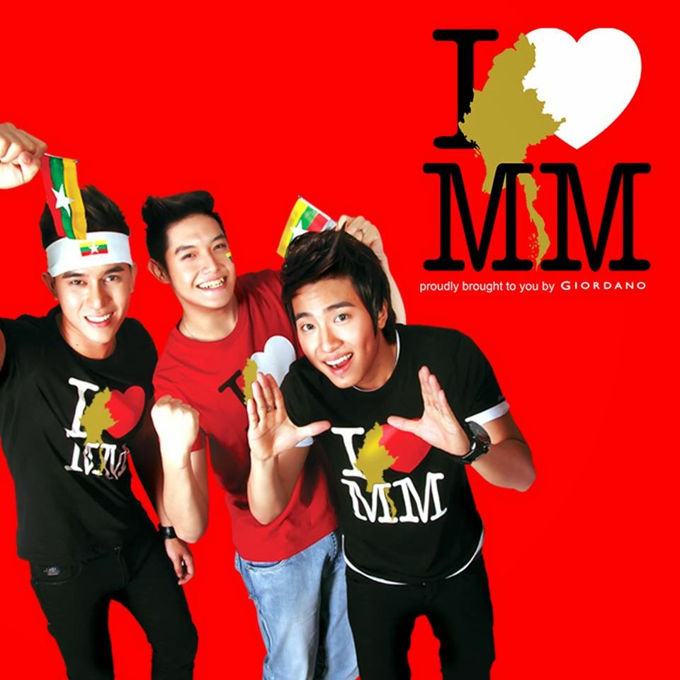 M y a n m a r H u n k s: San Toe Naing, Eain Si, Kaung Myat San and Zin Min Htet @ Giordano Myanmar