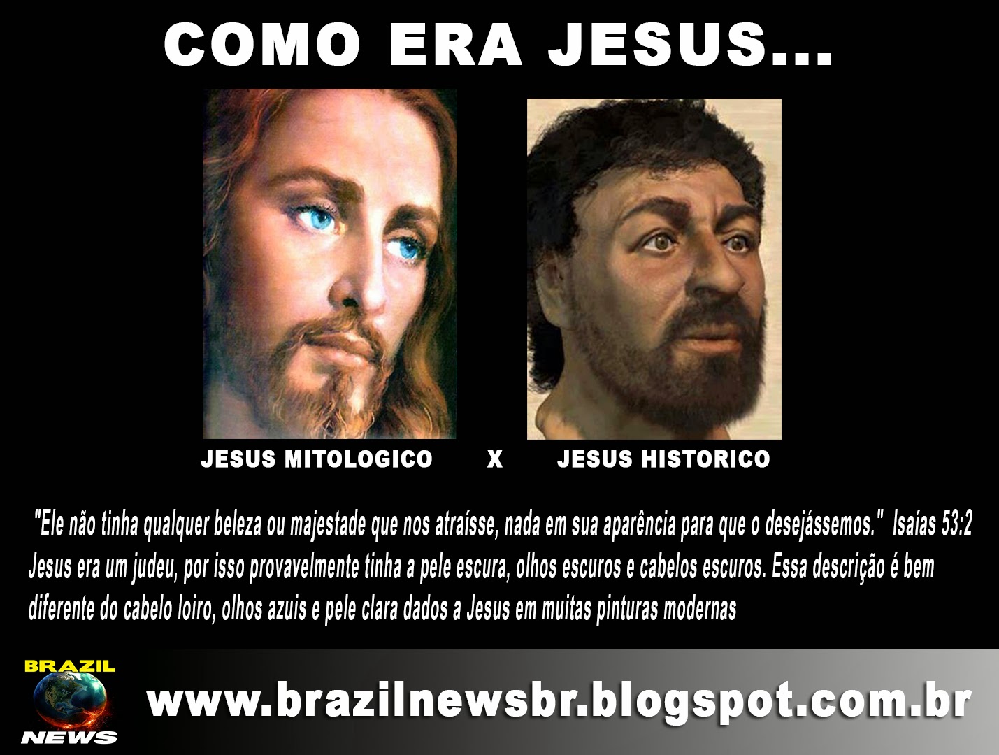 RELIGIÃO: Qual era a aparência de Jesus? | INFO TRUE - INFO VERDADE RELIGIÃO: Qual era a aparência de Jesus? | INFO TRUE - INFO VERDADE
