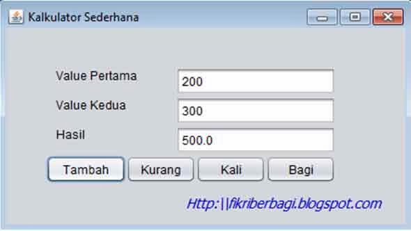 Membuat kalkulator dengan java netbeans | safean3ptek