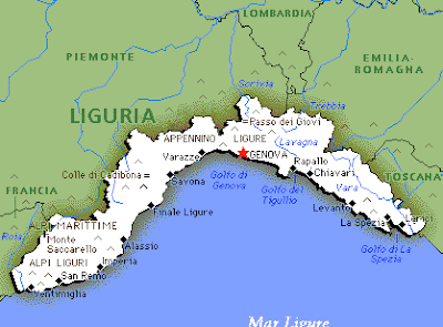 Liguria Map Political Regions | Italy Map Geographic Region Province City