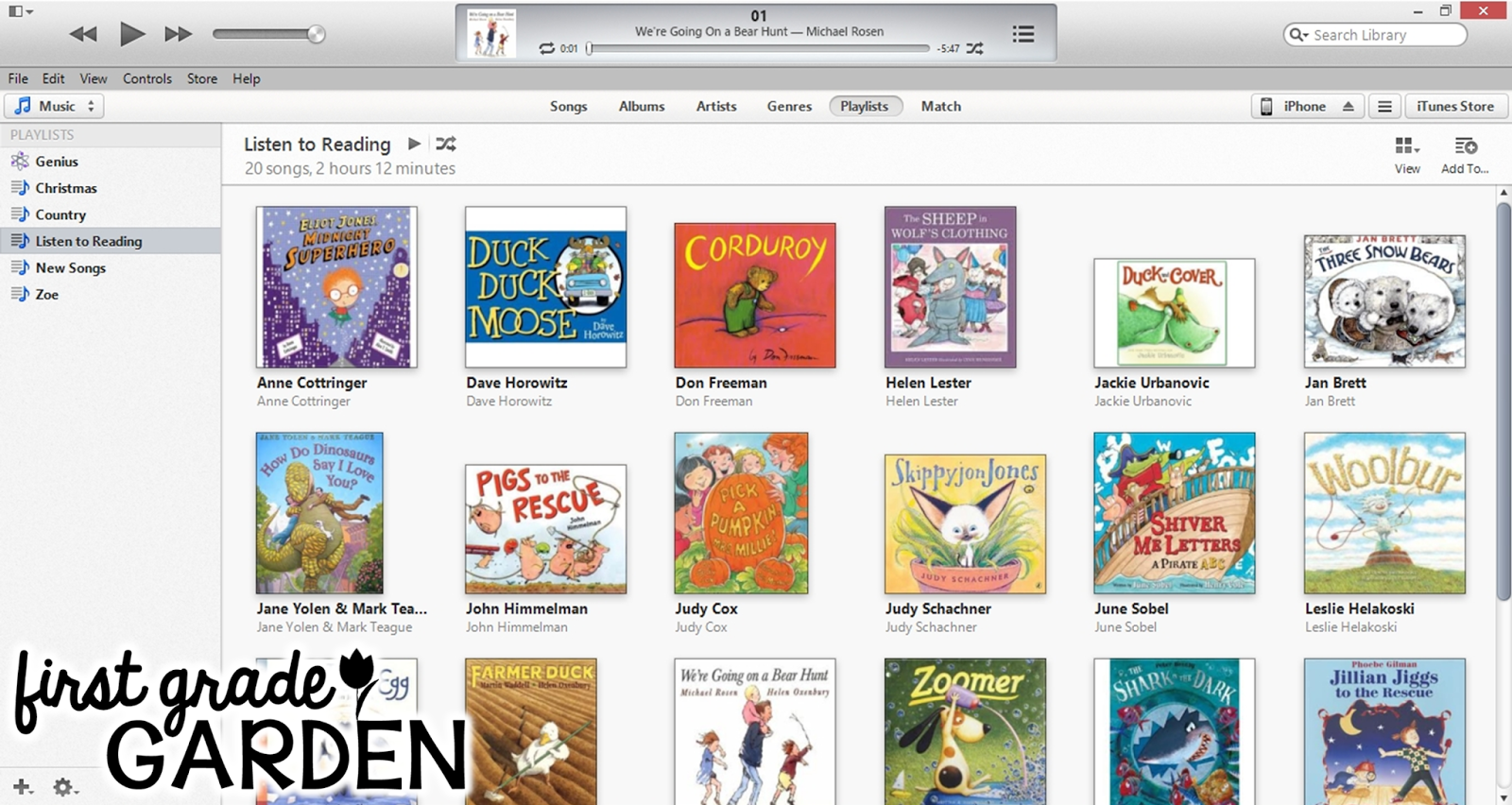 First Grade Garden: You Oughta Know About An Easy Listening Station Idea