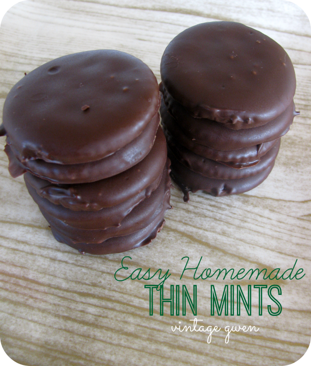 Vintage Gwen: {Recipe} Easy Homemade Thin Mints
