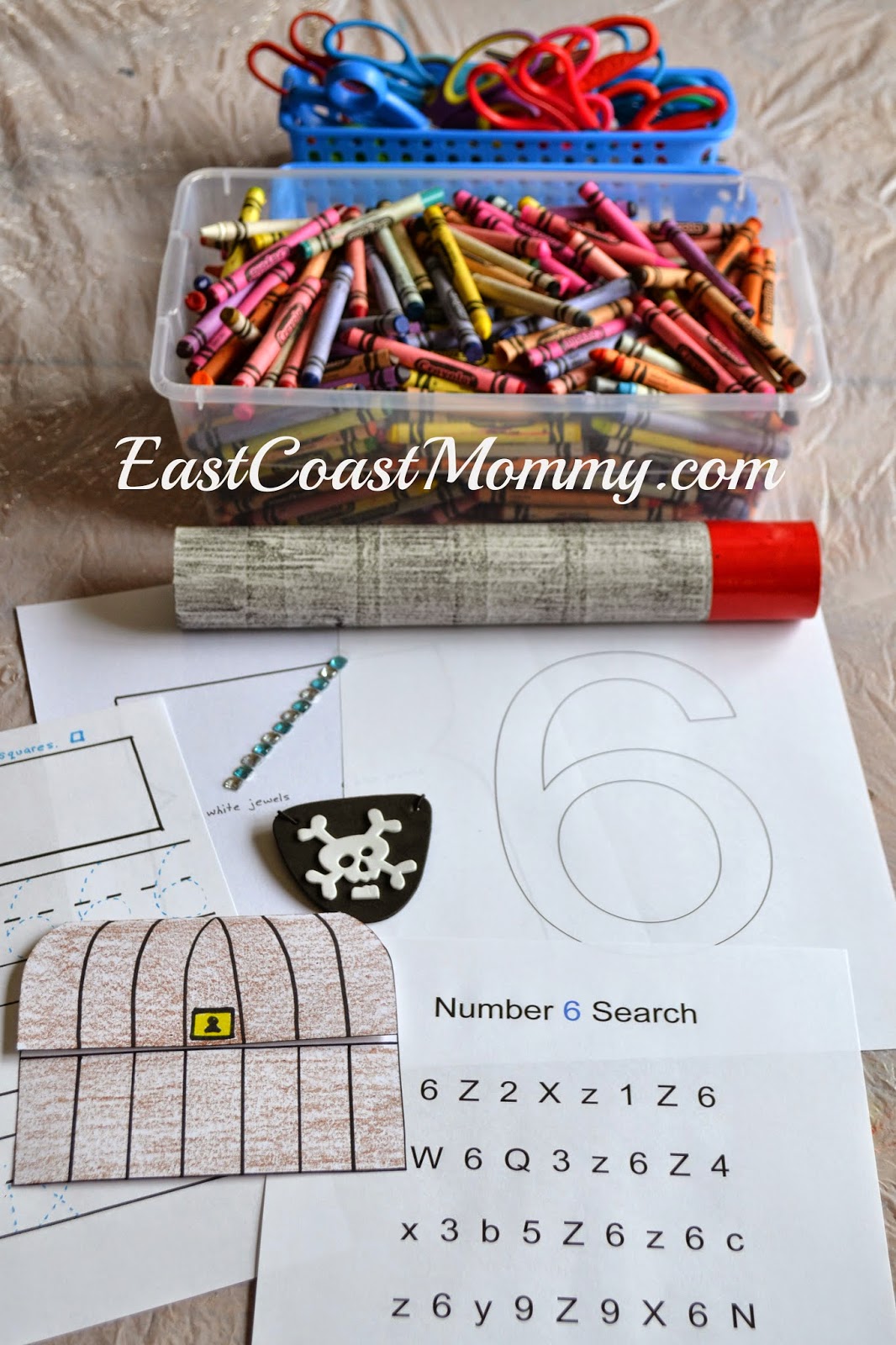 East Coast Mommy Number Crafts Number SIX Pirate Adventure east-coast-mommy-number-crafts-number-six-pirate-adventure