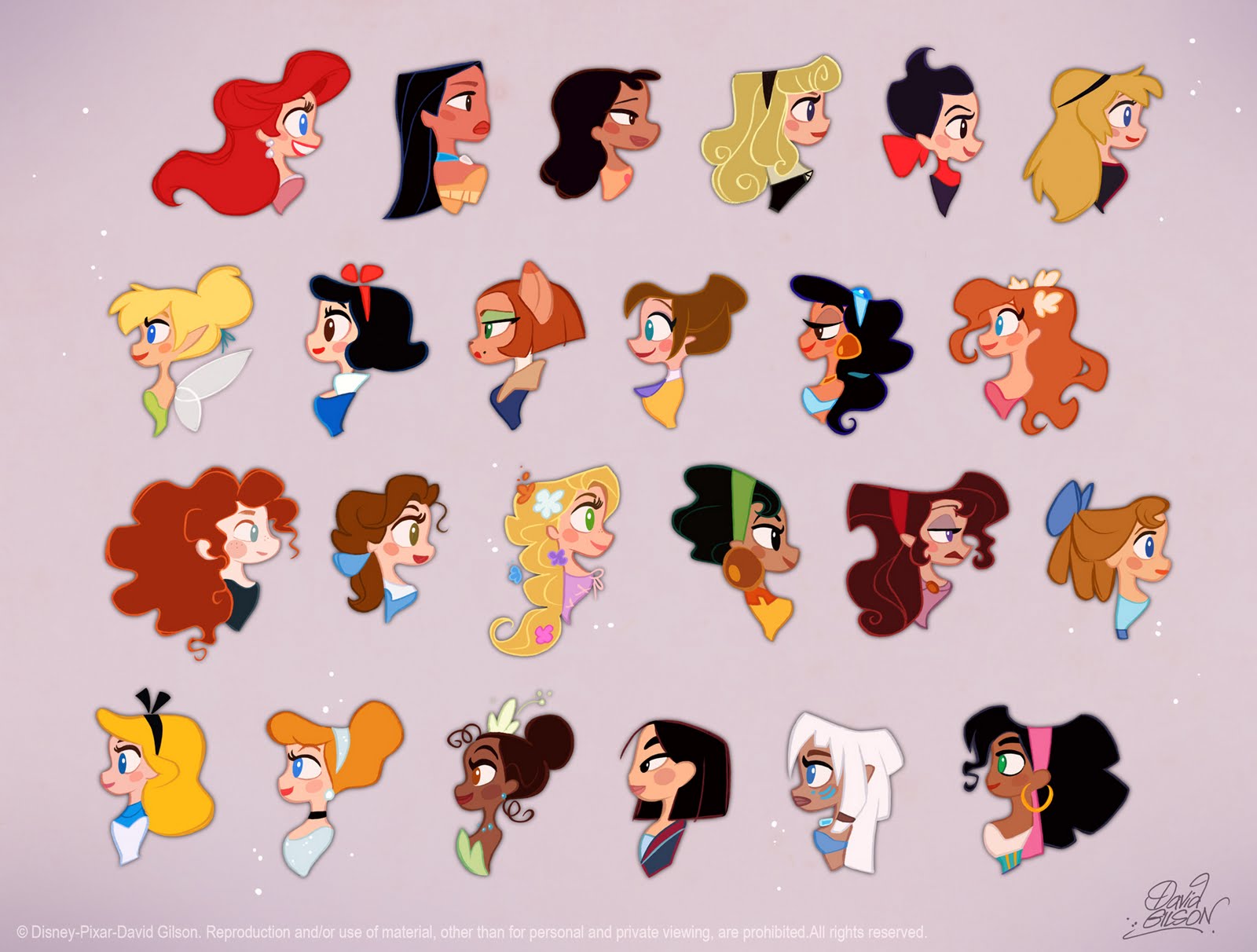David Gilson: Disney Heroines' Busts David Gilson: Disney Heroines' Busts