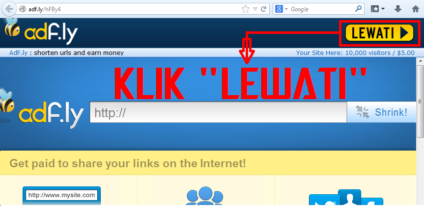 Cara Lewati Adf.ly | WinampSkin