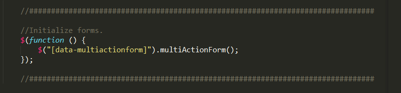 GitHub - pedromontoya/jquery-multiactionform: jQuery plugin to allow for form submission to ...