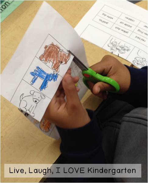 Today we cut and glued our pieces in order.