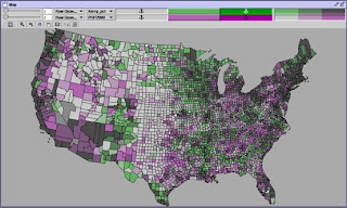 GIS 3015 Map Catalog Spring 2011: Bivariate Choropleth Map