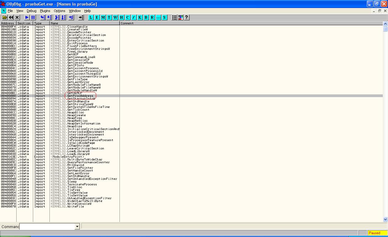 Reversing malware tales: Persiguiendo a GetProcAddress() ~ Security By Default