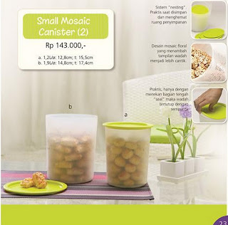 Tupperware Small Mosaic Canister (2) - AGEN TUPPERWARE INDONESIA