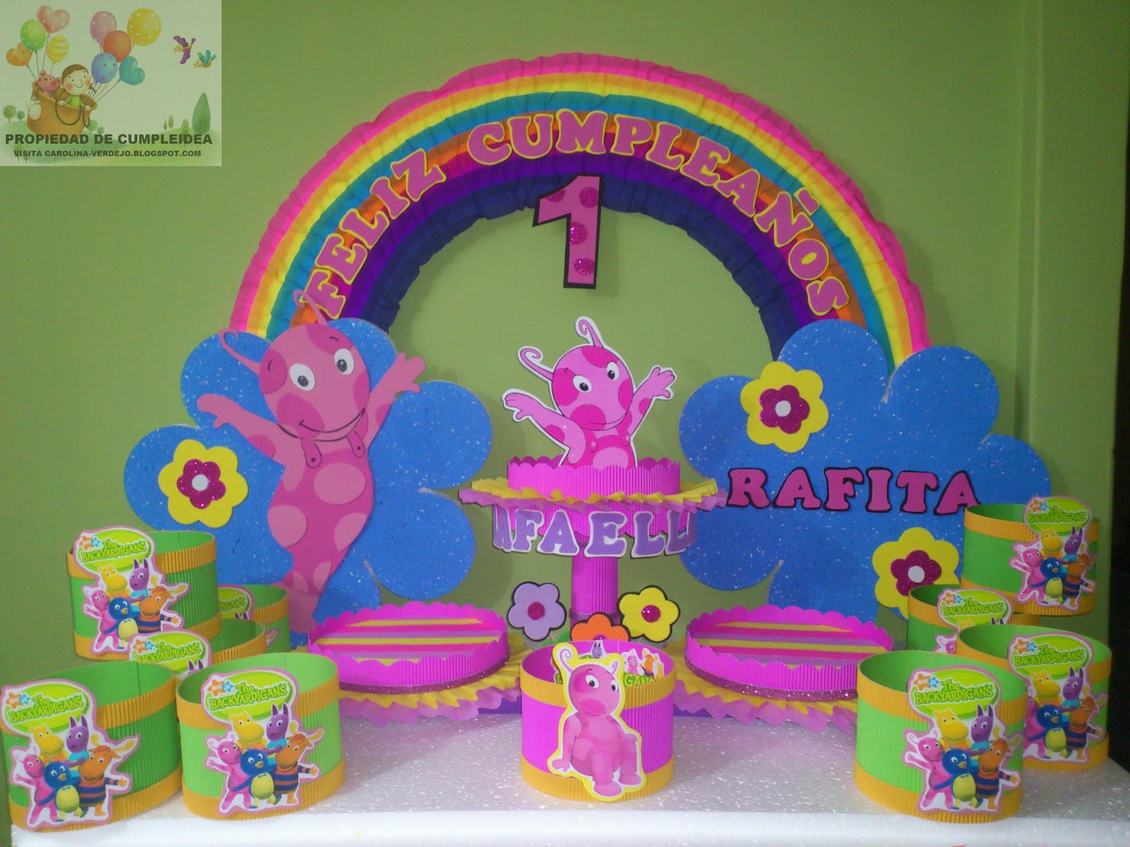 Adornos para cumpleaños Backyardigans - Imagui