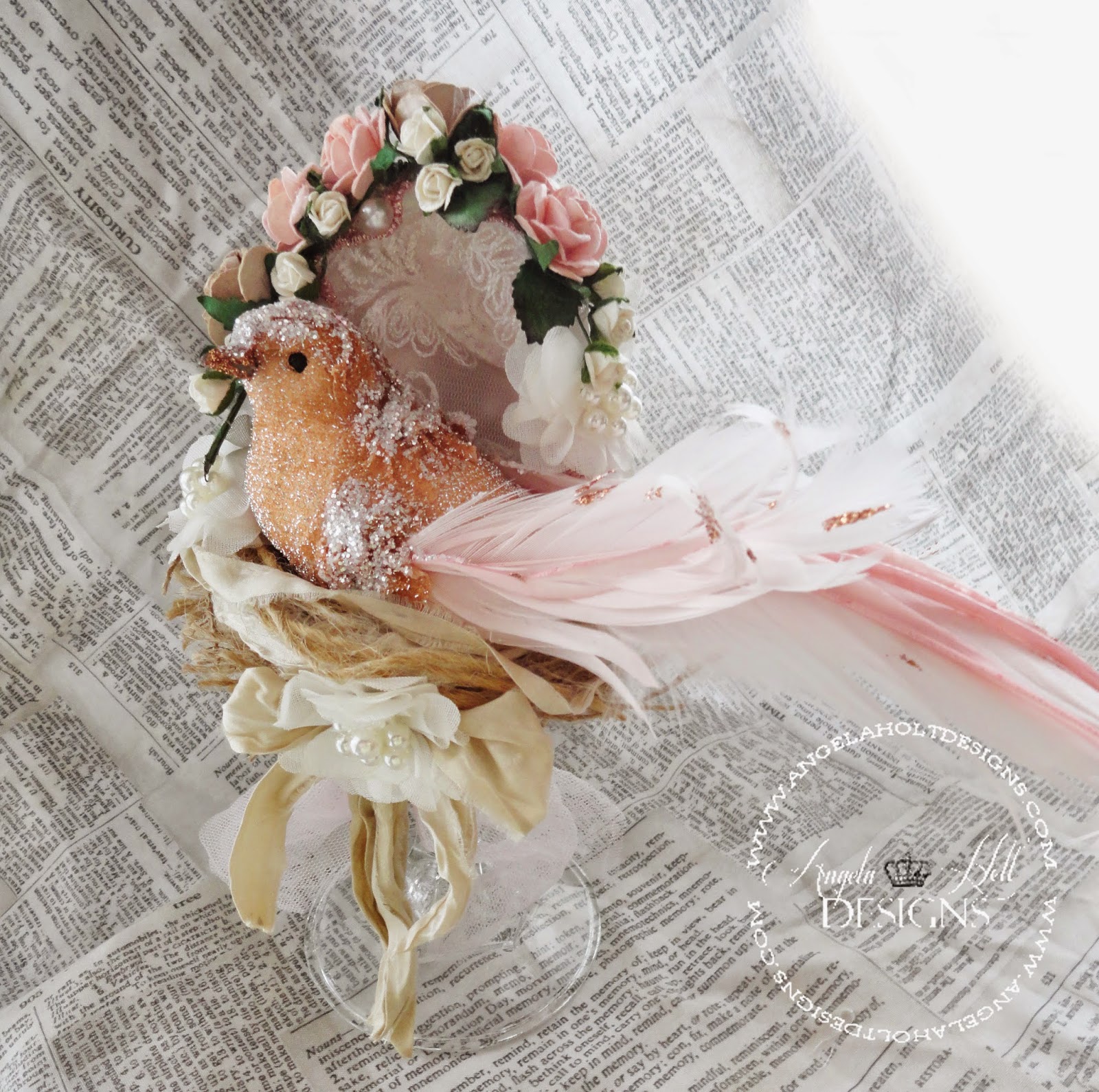 Shabby Chic Easter Egg Tutorial - Angela Holt Designs