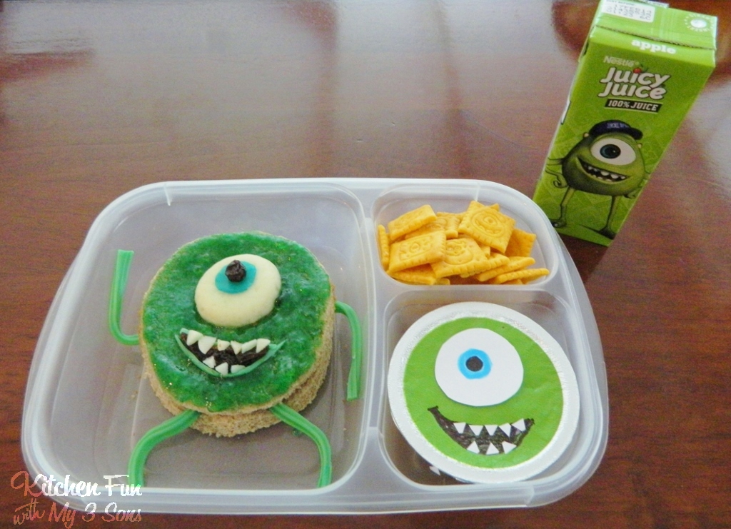 Monsters, Inc Mike Wazowski Bento Lunch - Kitchen Fun With My 3 Sons