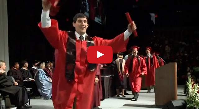 Davenport Student Fails Backflip During Graduation Ceremony Davenport Student Fails Backflip During Graduation Ceremony