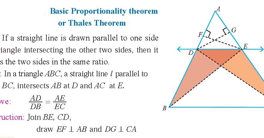 MATHoCOM: Basic Proportionality theorem or Thales Theorem | Proof MATHoCOM: Basic Proportionality theorem or Thales Theorem | Proof