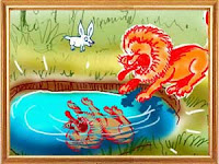Panchatantra Stories : 1. 6. The Cunning Hare and The Witless Lion ~ Moral Stories for Kids