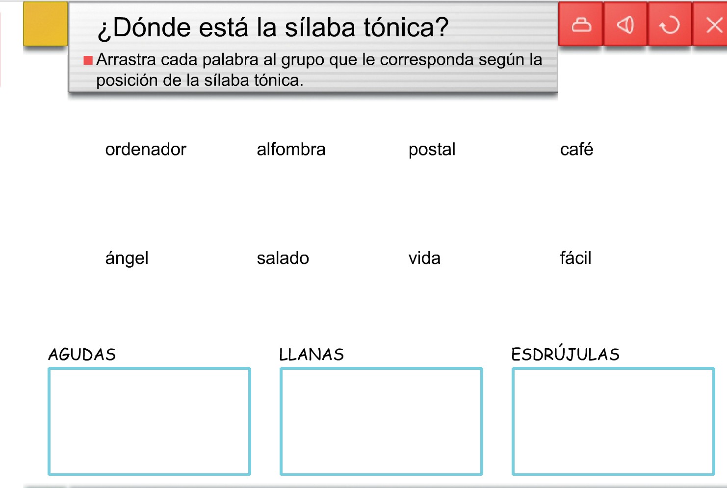 ZARACATRALLA: ¿Dónde está la sílaba tónica?