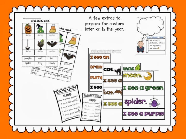 October Centers for Kindergarten (and 1st and 2nd) and a quick giveaway ...
