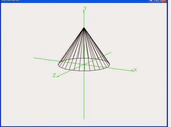 Tutorial Membuat Bangun Kerucut 3 dimensi menggunakan c++ dan OPENGL | Tutorial Teknik Informatika