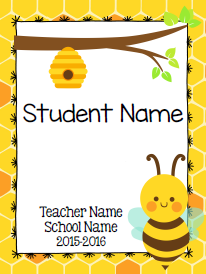 Bee Binder Covers | Mrs. Black's Bees