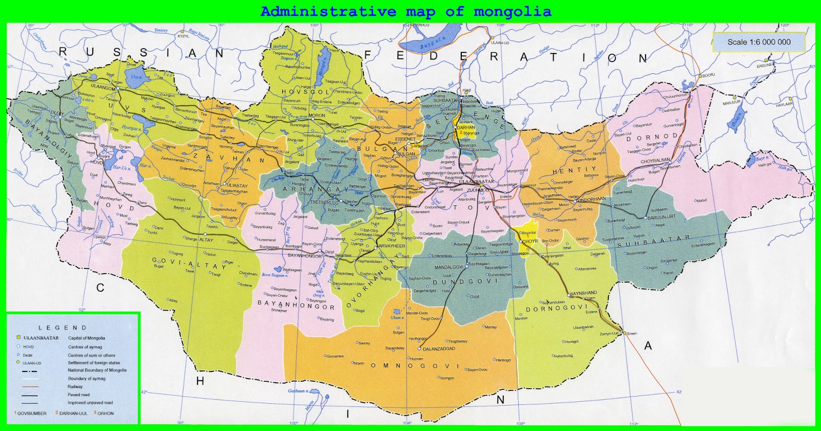 MAPAS DA MONGÓLIA - Geografia Total™ MAPAS DA MONGÓLIA - Geografia Total™