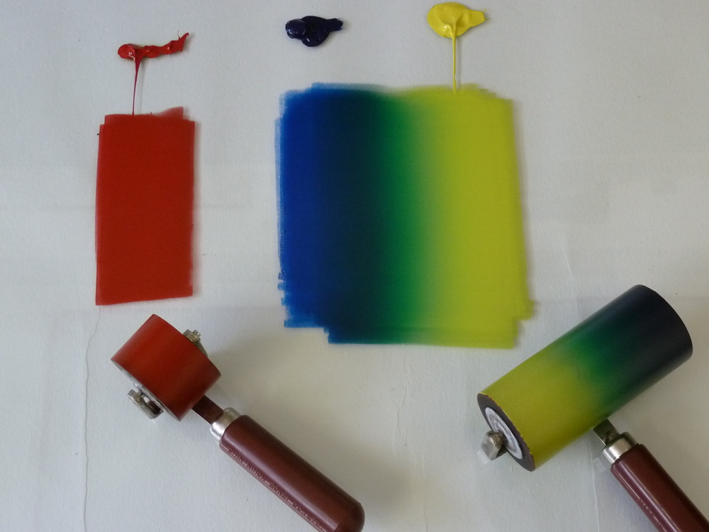 Rainbow Roll Printmaking