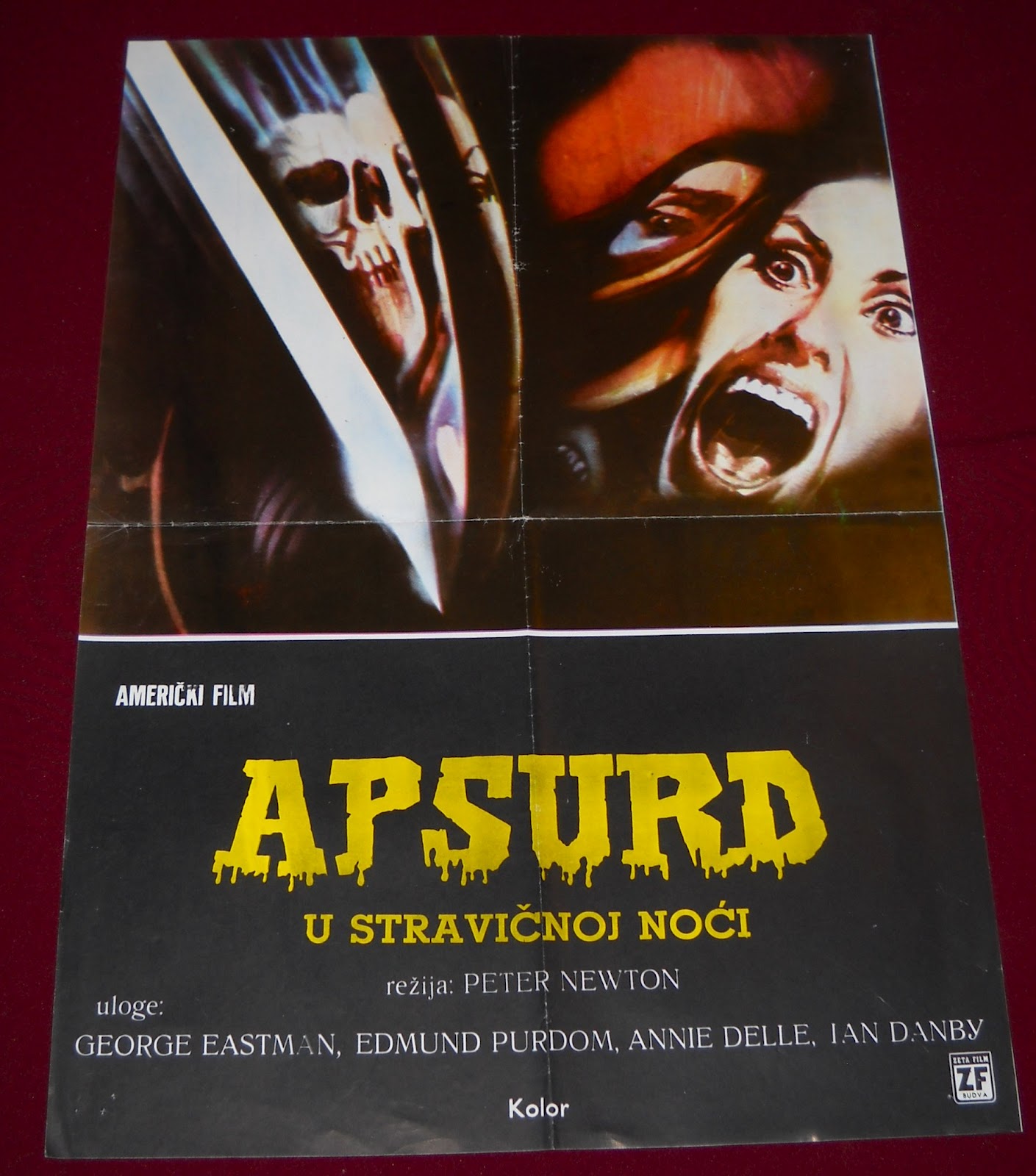 YugoRare Movie Posters: ABSURD YugoRare Movie Posters: ABSURD