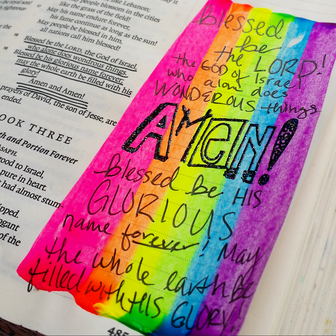 Growing Meadows AMEN Embossing In My Journaling Bible growing-meadows-amen-embossing-in-my-journaling-bible