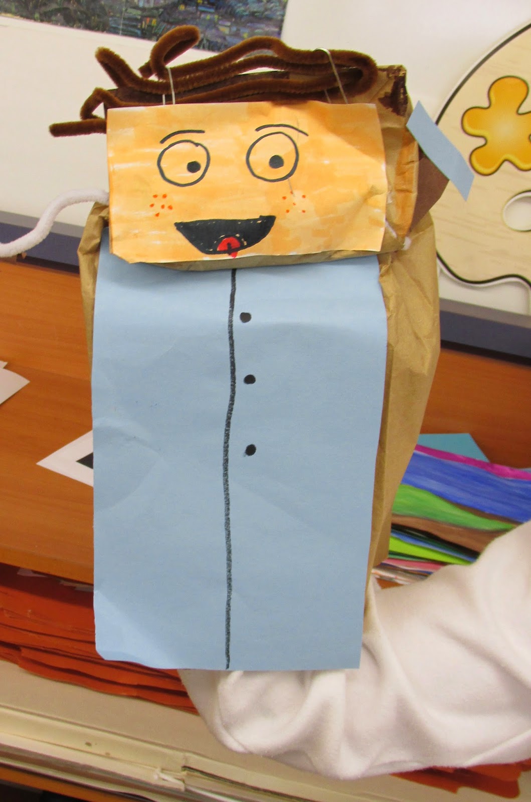 Miss M's Art Room: Art Club Happenings: Paper Bag Puppets