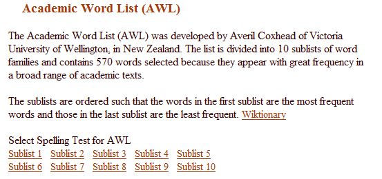 Academic Word List Practice - Design Talk